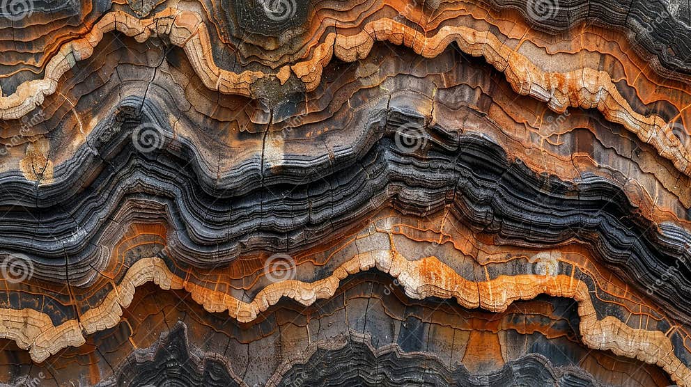 Intricate Patterns of Layered Tree Bark Captured in Natural Setting ...