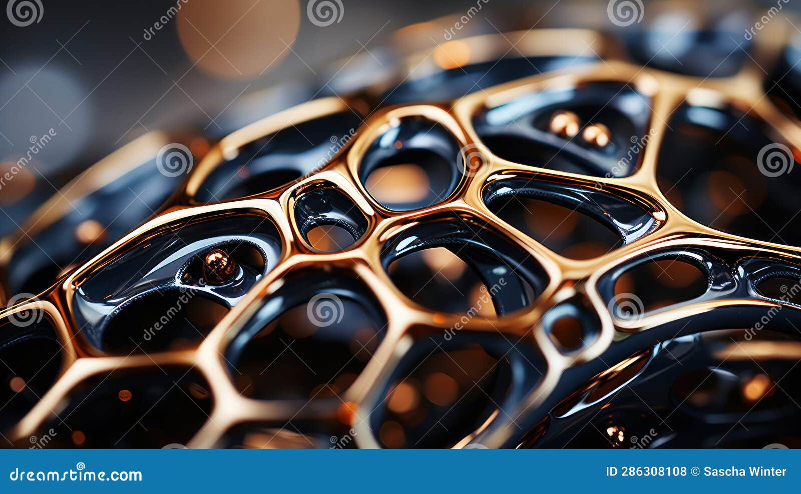 Forged Intricacies: Abstract Macro Close-Up of Bent Metal Stock Photo ...