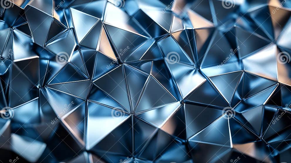 Intricate Patterns of Metallic Triangles in a Reflective Texture ...