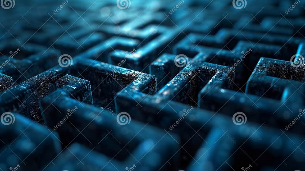Intricate Patterns Mimic a Maze, Symbolizing the Complexity of Encryption in Cyber Defense ...