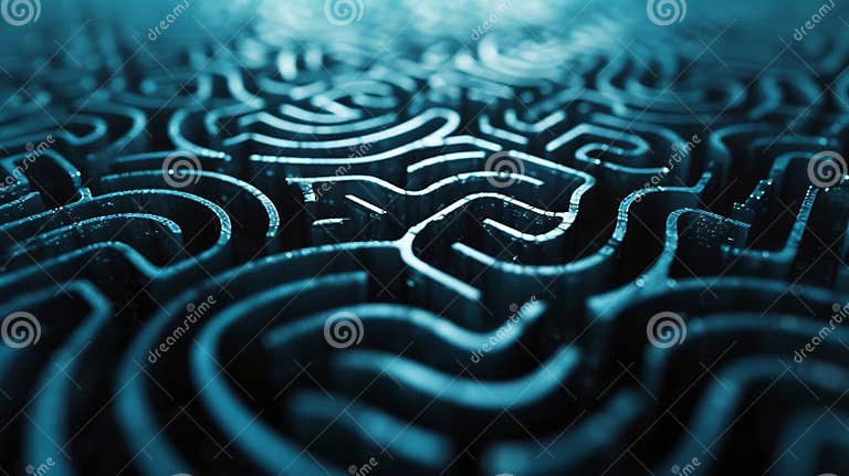 Intricate Patterns Mimic a Maze, Symbolizing the Complexity of Encryption in Cyber Defense ...