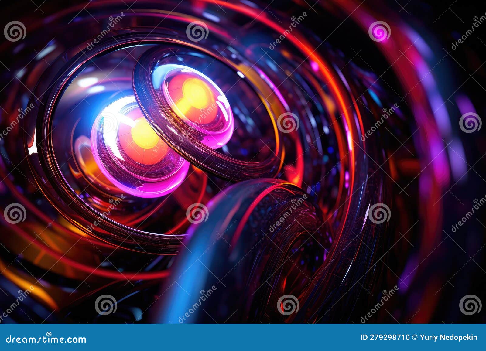 Beauty of Abstract Forms and Textures. Generative AI Stock Illustration ...
