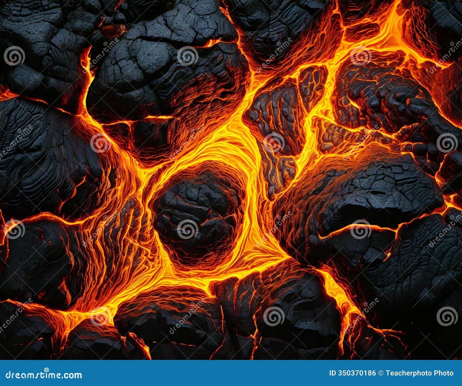 The Intricate Patterns and Textures of the Lava Flow Highlight the ...
