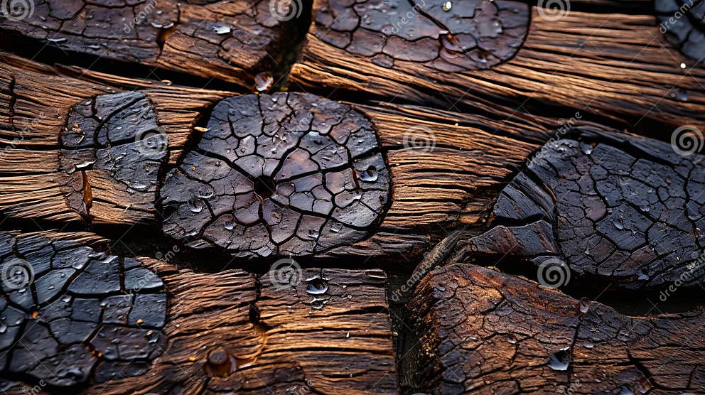 The Intricate Patterns and Textures of a Tree Bark, Each Knot and Ridge ...