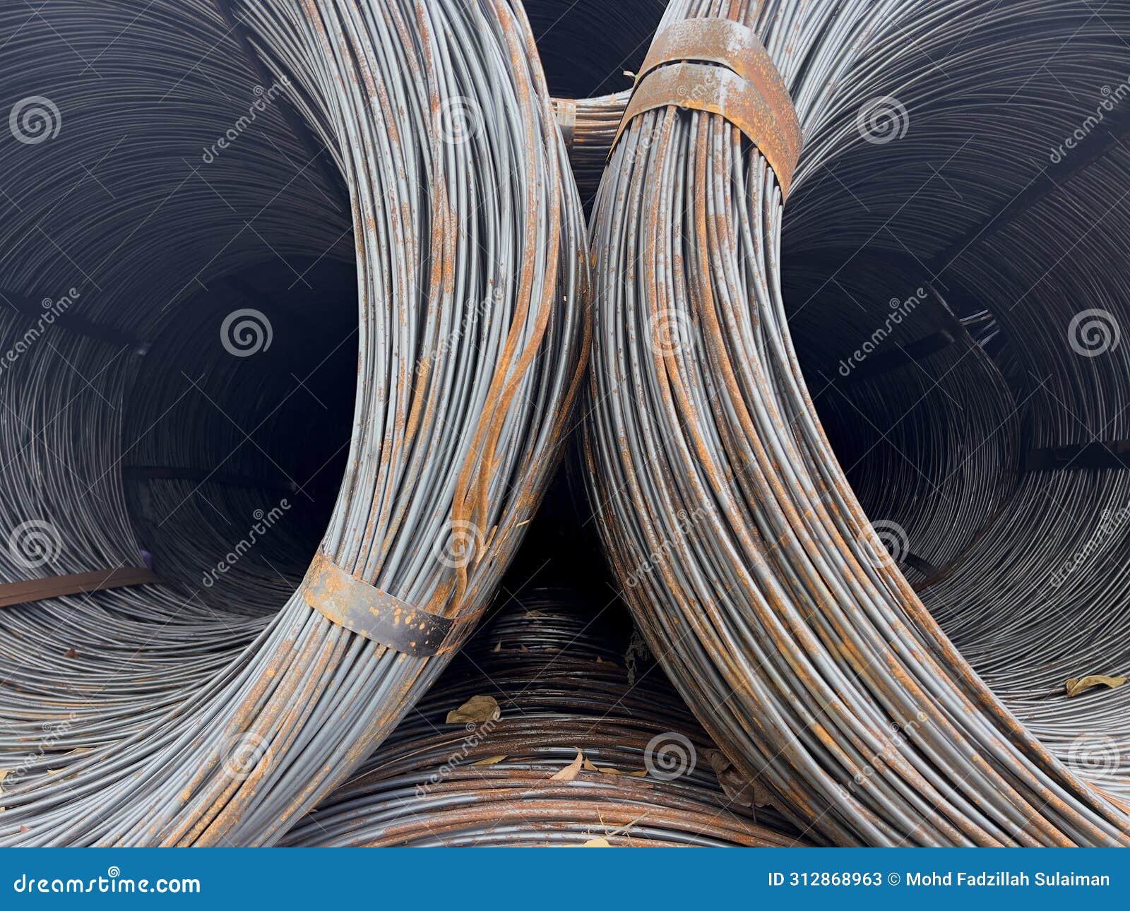The Intricate Patterns and Textures of Wire Mesh Cables. Stock Image ...