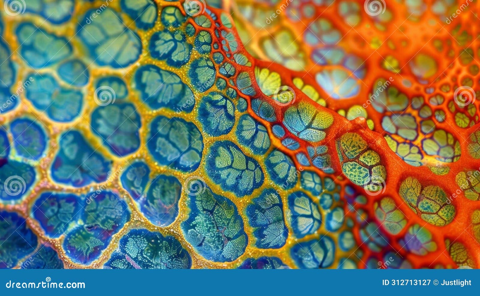 The Intricate Patterns of a Vascular Bundle Magnified Under the ...
