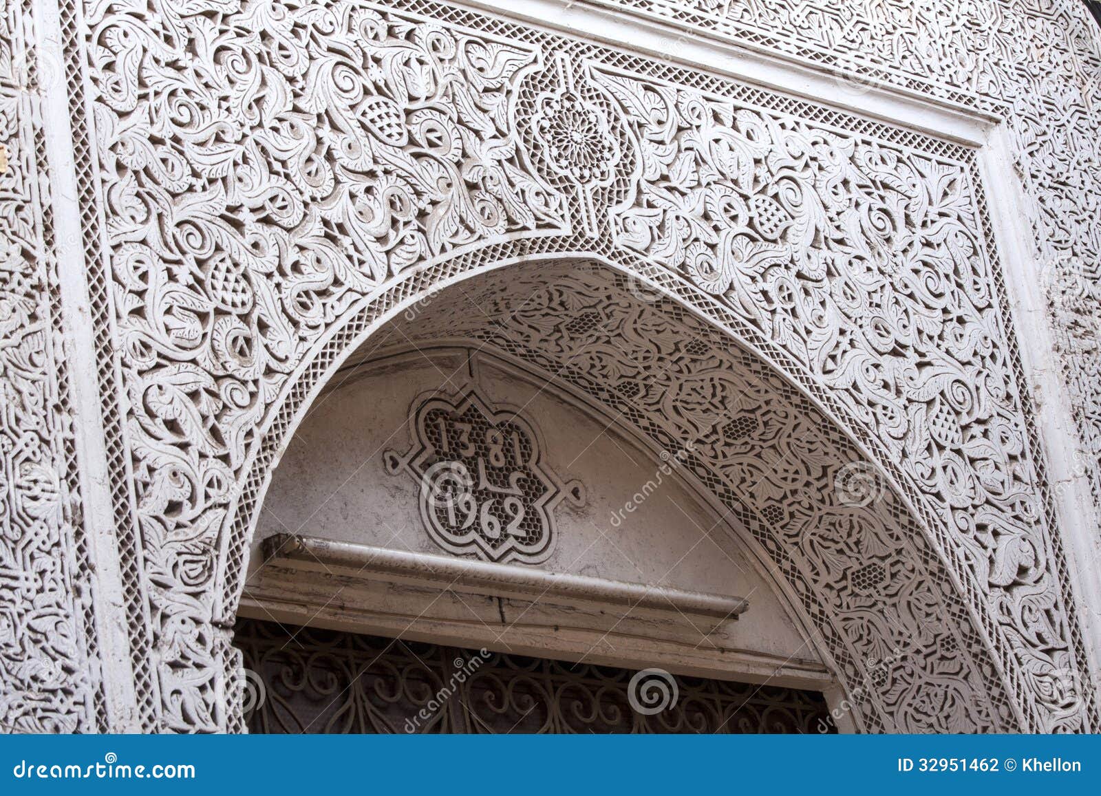 Intricate plaster work stock photo. Image of marrakech - 32951462