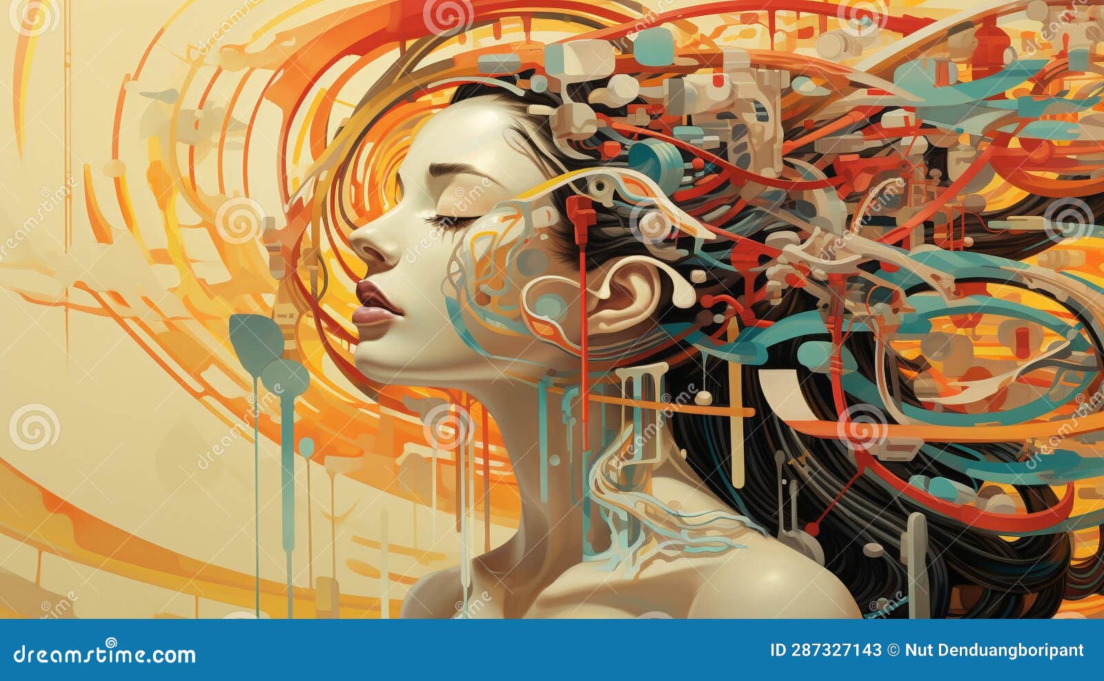 Inner Dialogue Unveiled stock illustration. Illustration of psychology ...