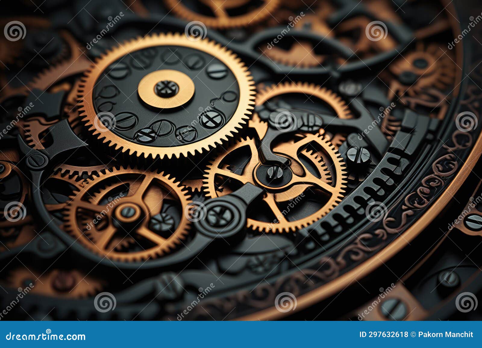 Intricate Repeating Melodic Engine Pattern Pattern Stock Illustration ...