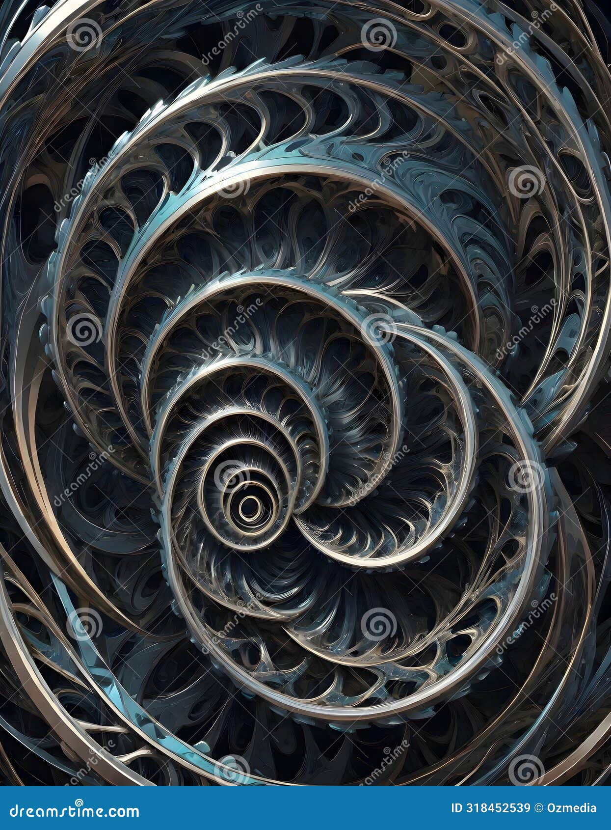 Intricate Rustic Metal Panel with Swirling Pattern, Generative AI Stock ...