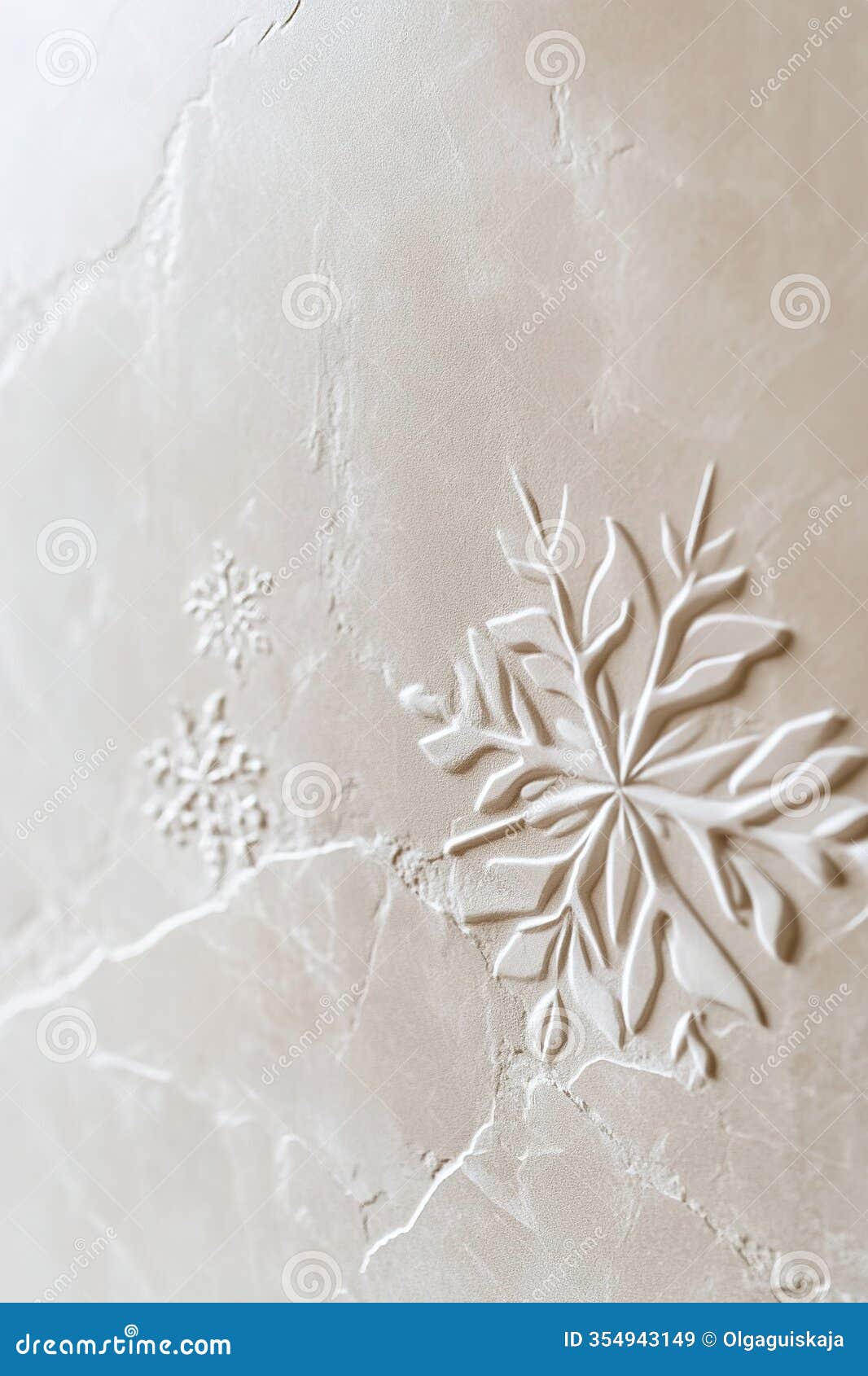 Intricate Snowflake Designs Carved into a Smooth Surface Showcasing ...