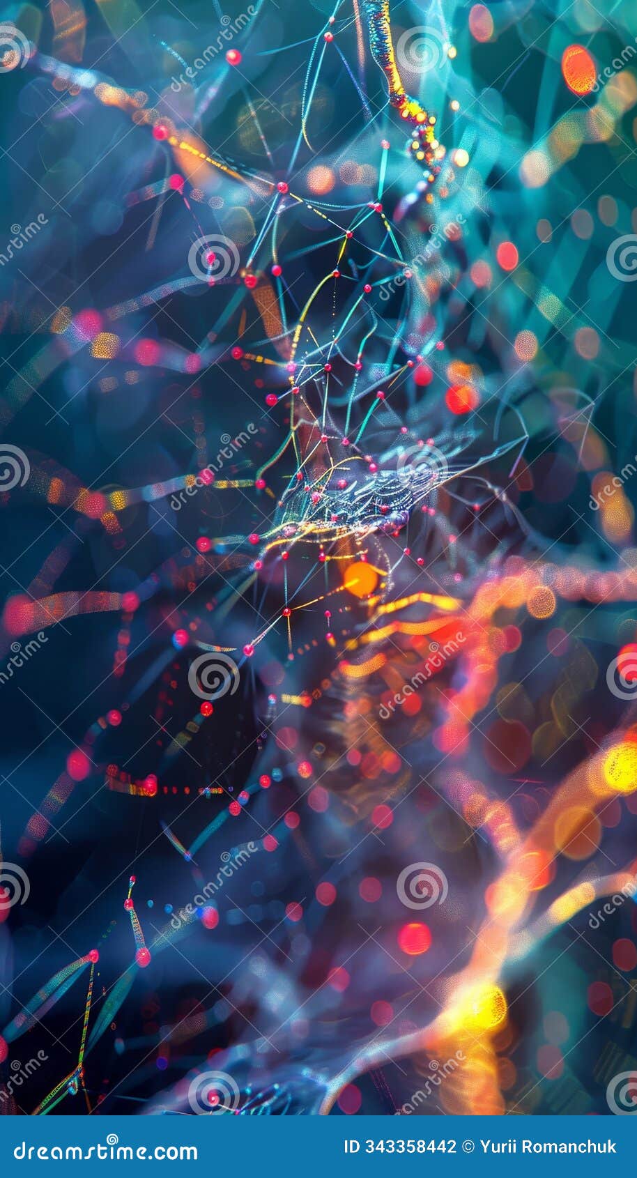 Intricate Spider Web Merging with Dna Strands and Network Nodes a ...