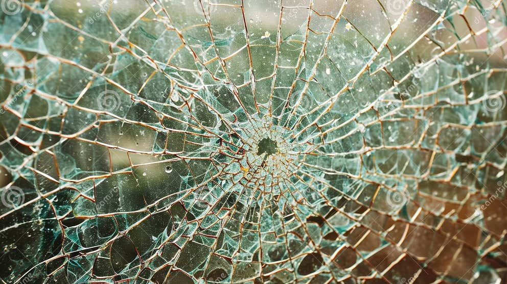 The Intricate Spiderweb of Cracks Covers the Surface of the Industrial ...