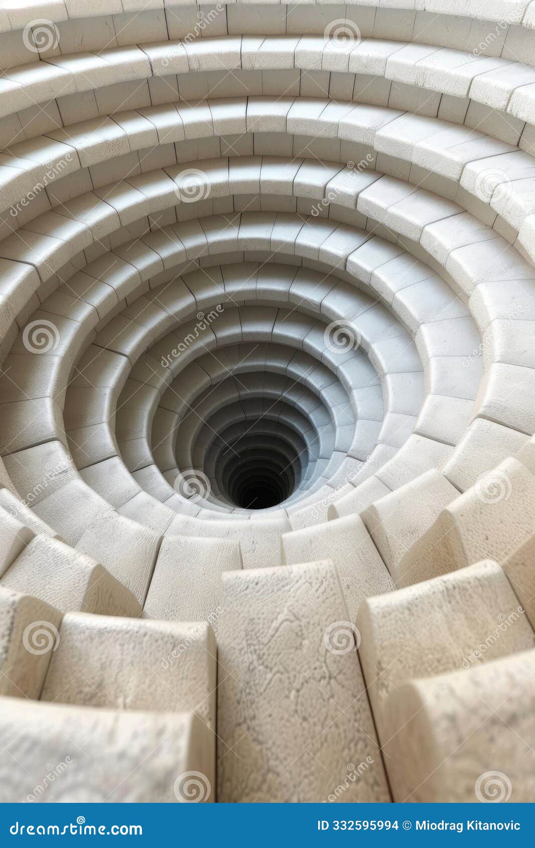 An Intricate Spiral Staircase Design Showcasing a Deep, Continuous ...