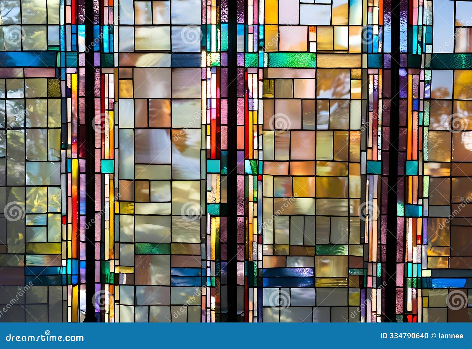 Intricate Stained Glass with Complex Patterns and Colors.AI Generated ...