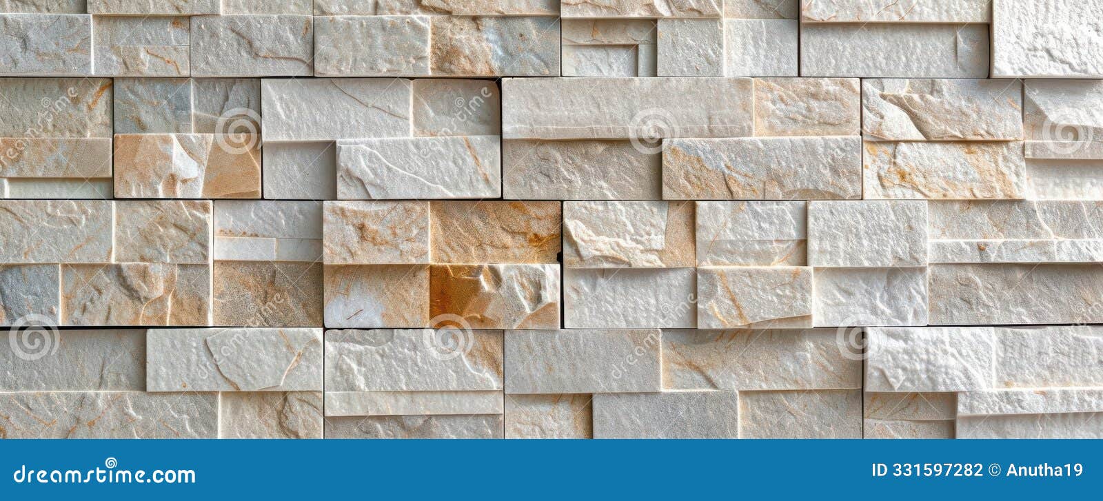 Intricate Stone Cladding with Textured Wall Design Stock Illustration ...