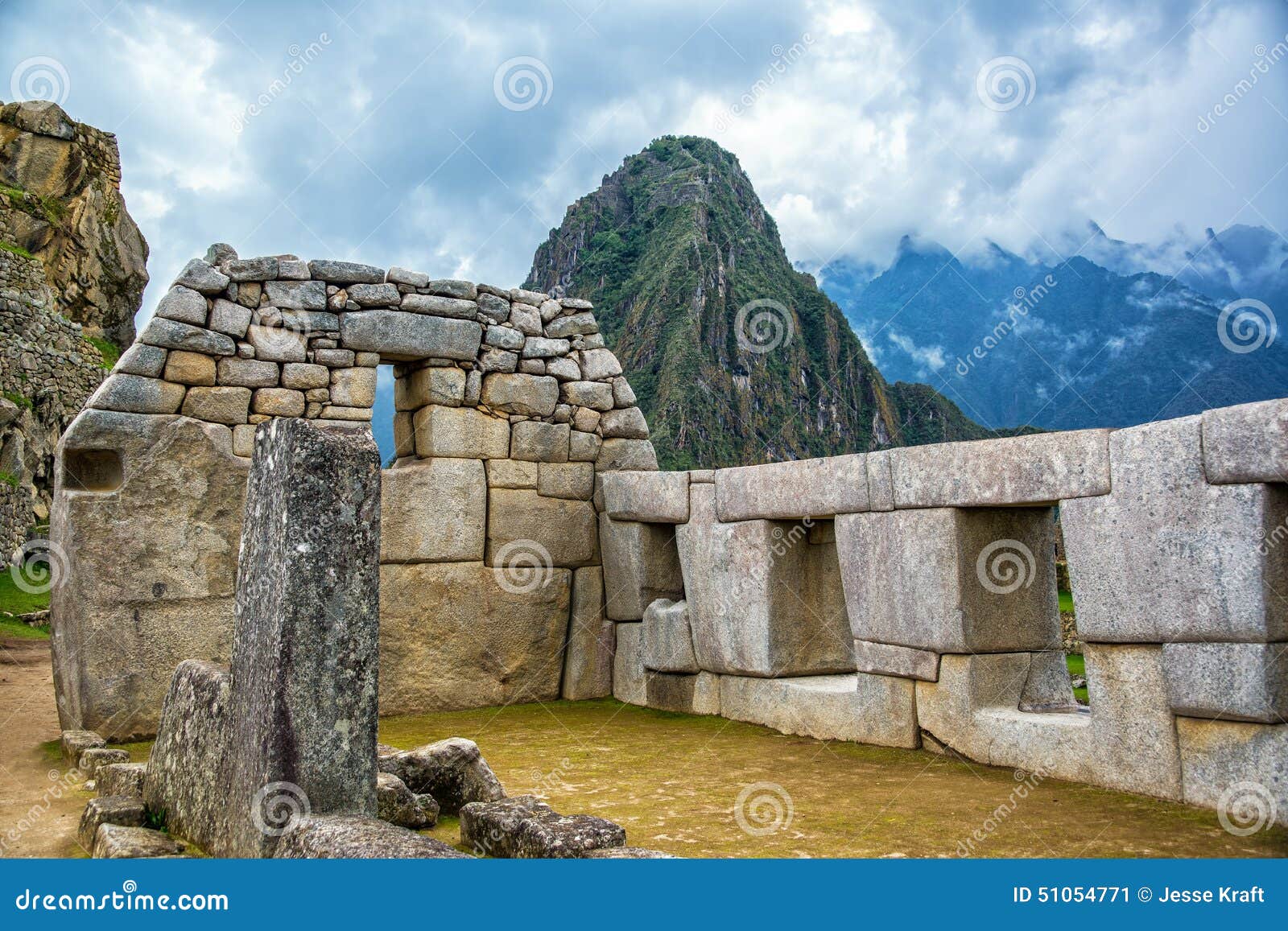 Intricate Stonework at Machu Picchu Stock Image - Image of tourism ...