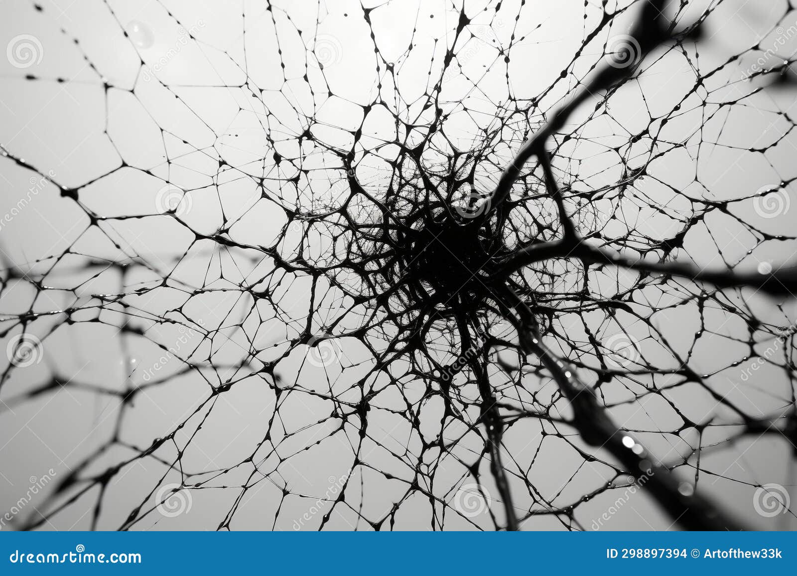 Intricate Stress Web: Abstract Black and White Arrows Stock ...