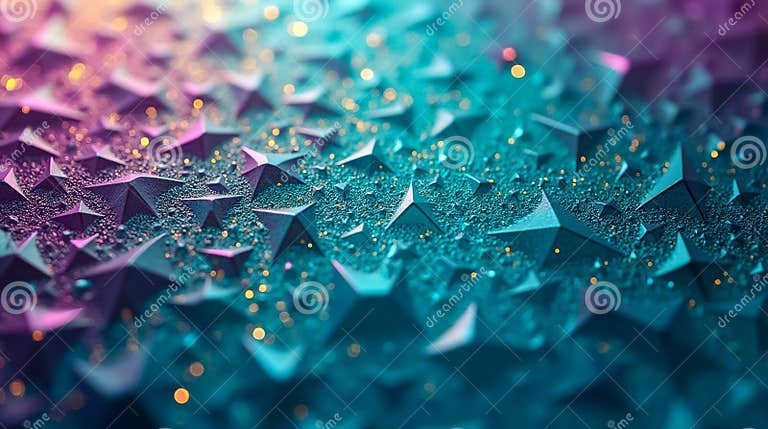 Intricate Surface Displays a Variety of Small Triangular and Polygon ...