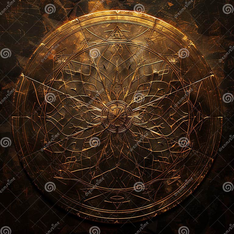 Intricate Symbol Design with Geometric Patterns Stock Illustration ...