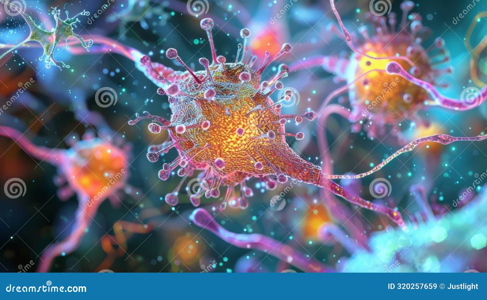 The Intricate System of Basal Bodies Connected To Multiple Cilia ...