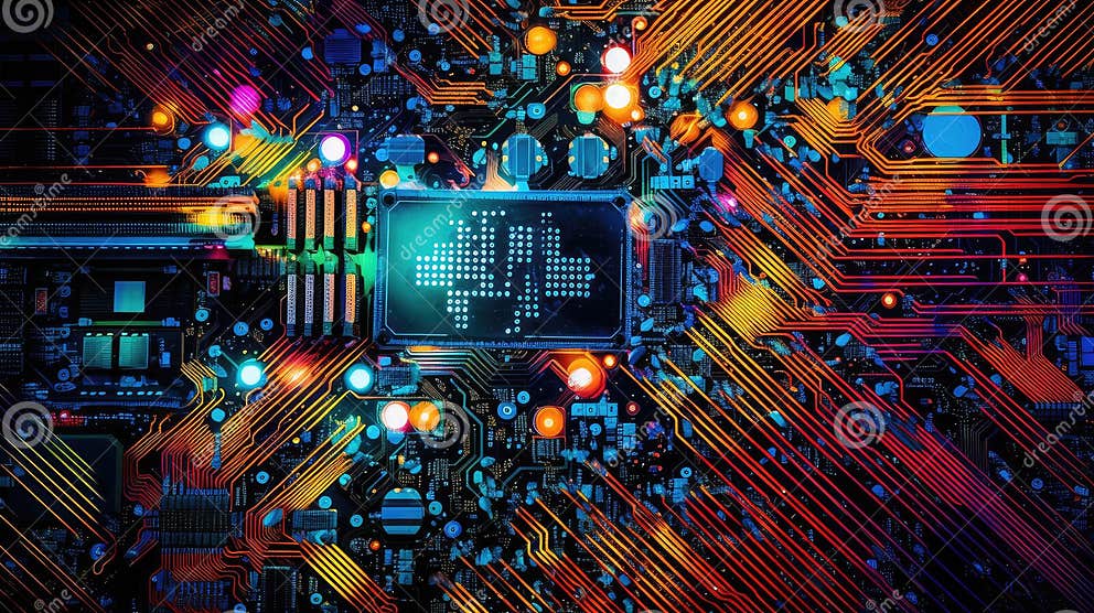 Intricate Technology Close Up Stock Photo - Image of silicon ...