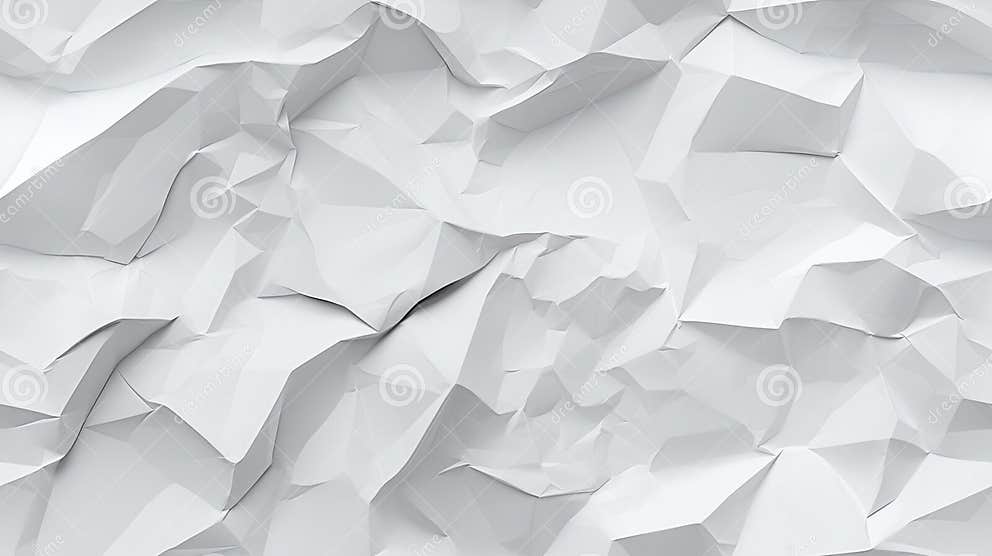 The Intricate Texture of Crumpled White Paper, Creating a Visually ...