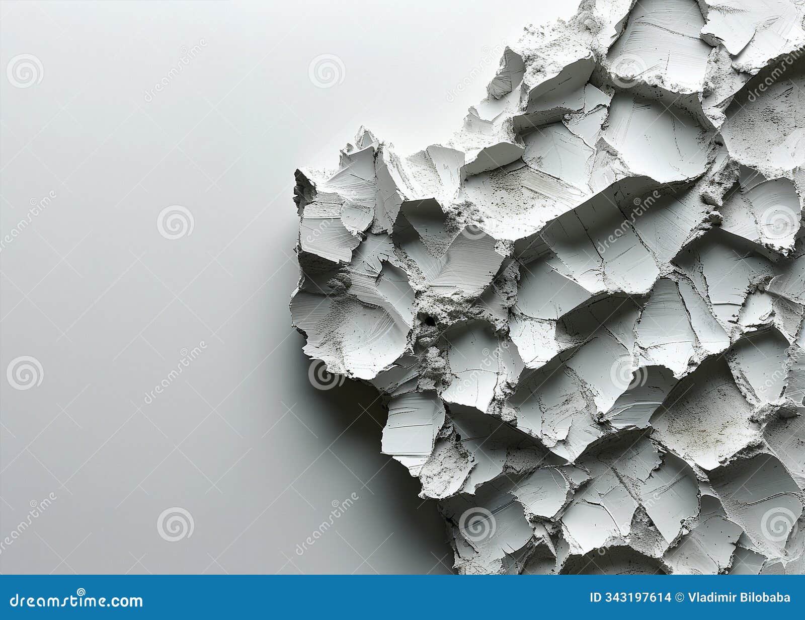 Intricate Texture of White Plaster on a Smooth Surface, Capturing Artistic Rawness Stock ...