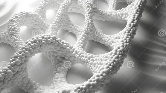 Intricate Three Dimensional Mesh with Organic Sphere Patterns Stock ...