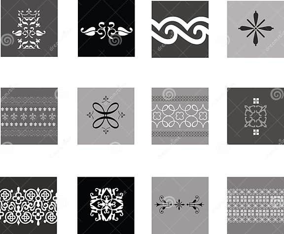 Intricate Traditional Patterns Stock Vector - Illustration of gothic ...
