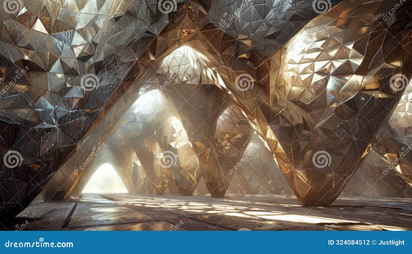 Intricate Triangular Patterns Adorn the Walls and Ceilings of the ...