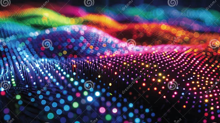 An Intricate View of a Quantum Dot Display Revealing Multiple Layers of ...