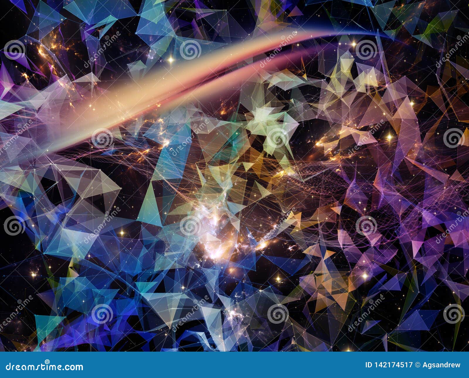 Intricate Virtual World stock illustration. Illustration of laboratory ...