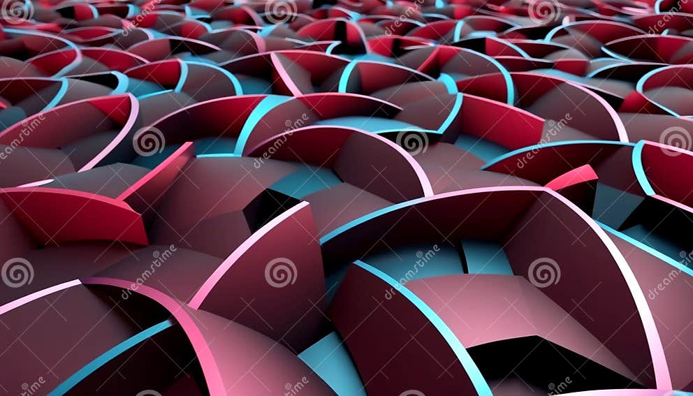 Intricate Wave Patterns Create a Mesmerizing Visual Illusion Stock ...