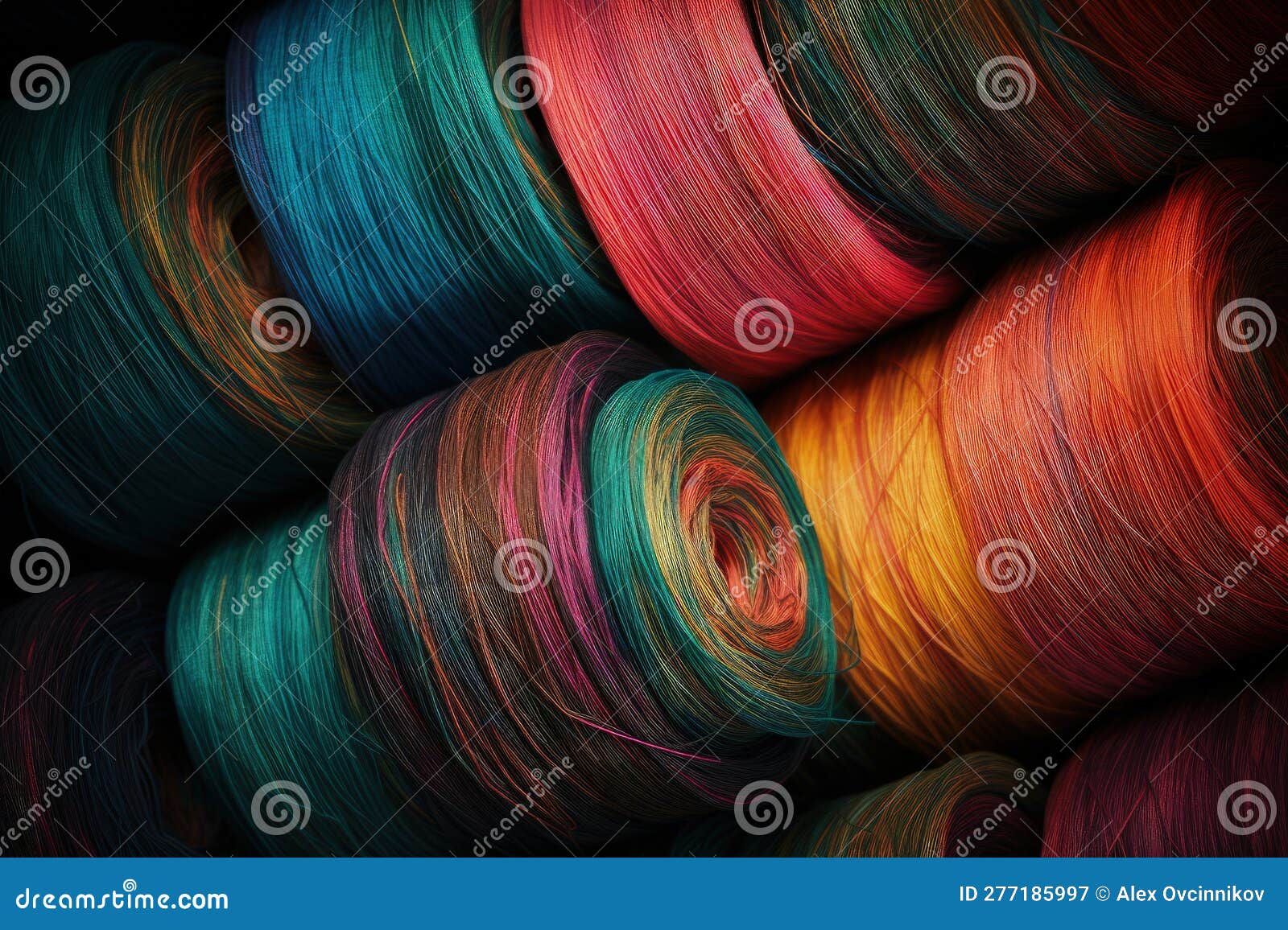 Intricate Web of Colored Fiber Lines for Design Projects. Stock ...