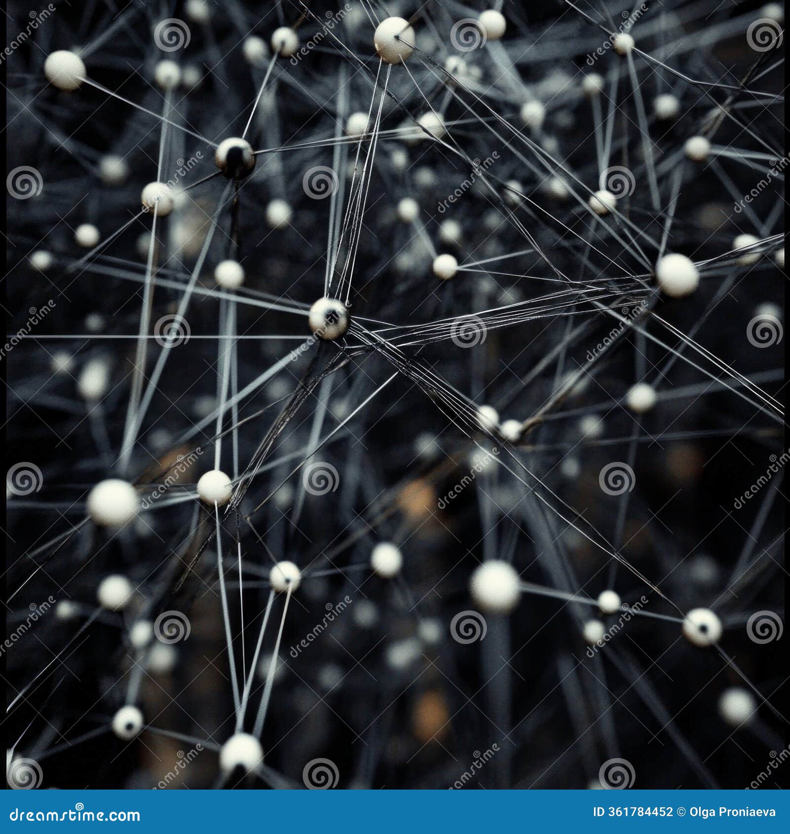 Intricate Web of Connected Spheres and Lines Reflecting Modern Network ...