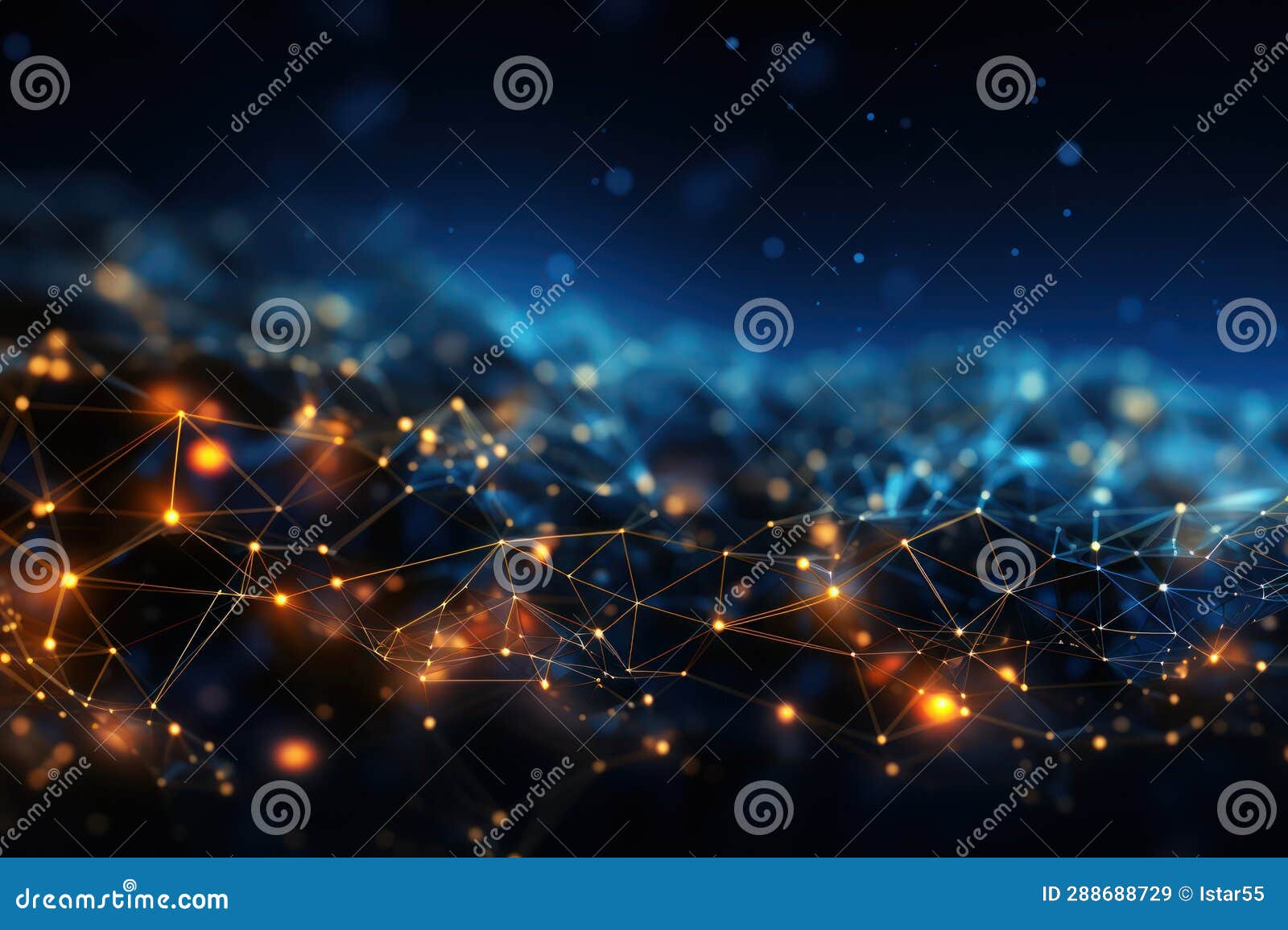 Intricate Web of Fiber Optic Cables Transmitting Data Signals AI ...