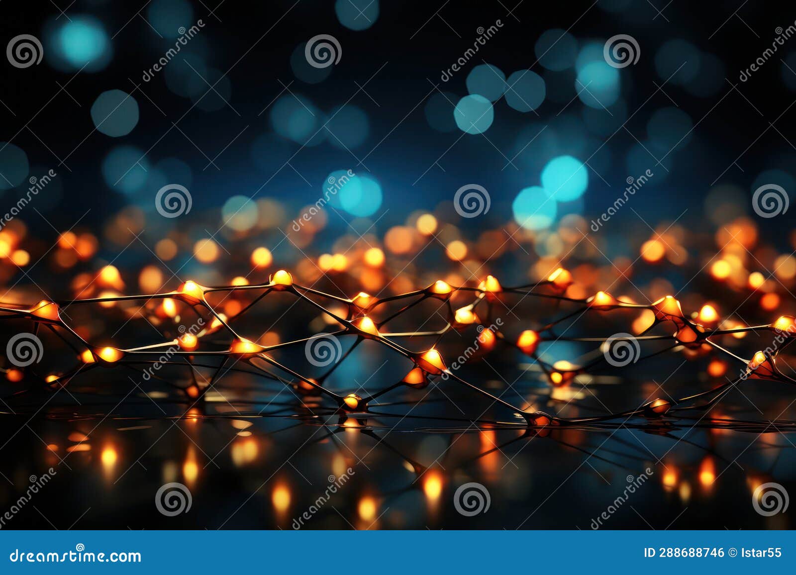 Intricate Web of Fiber Optic Cables Transmitting Data Signals AI ...