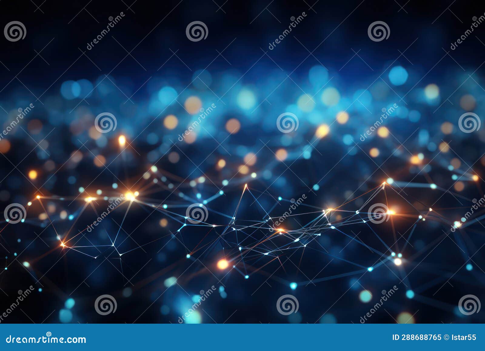 Intricate Web of Fiber Optic Cables Transmitting Data Signals AI ...