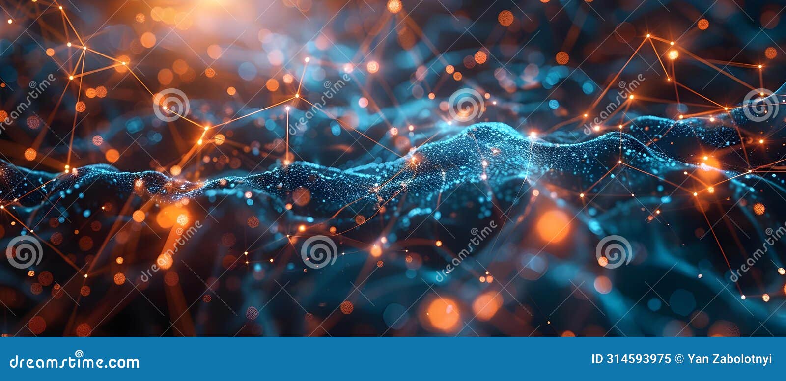 Intricate Web of Neural Connections - a Symphony in Synapses. Concept ...