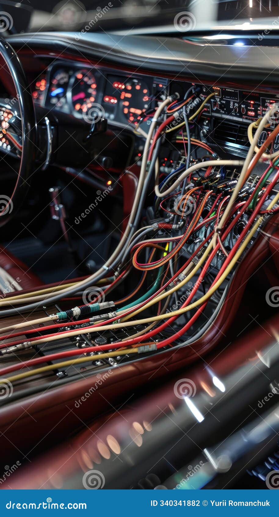 Intricate Wiring Harness Showcasing Advanced Electrical System ...