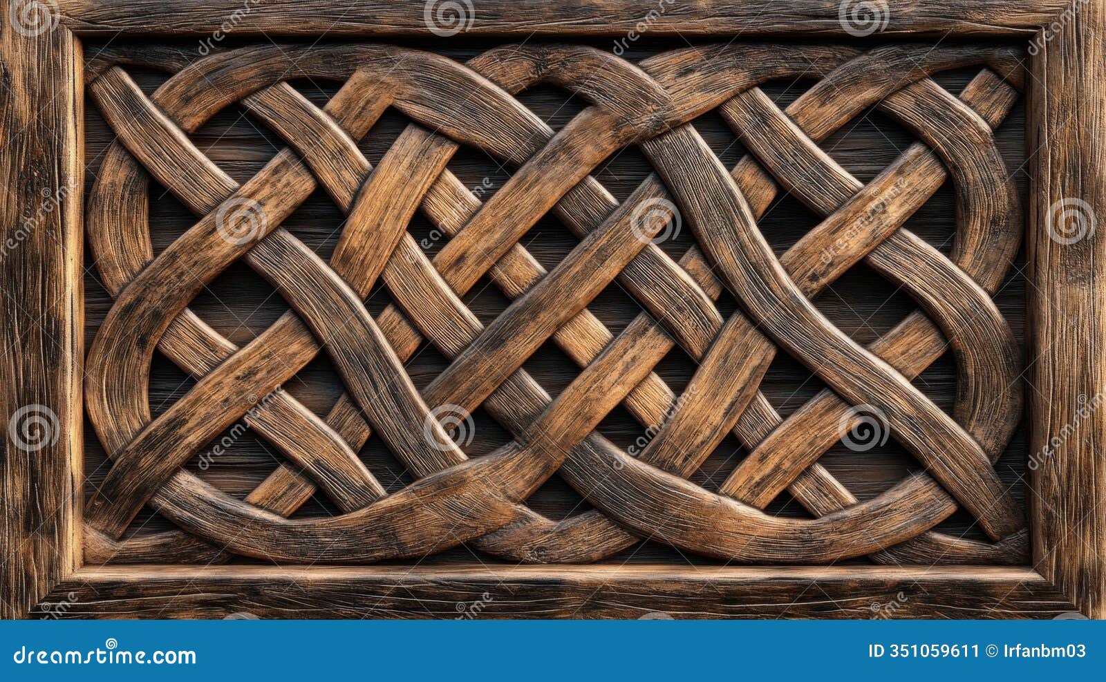 Intricate Wooden Celtic Knot Design - a Symbol of Unity and ...