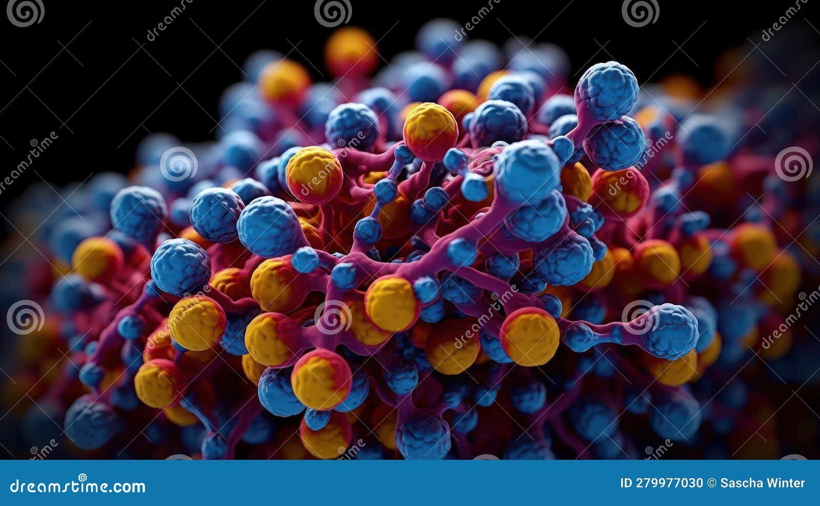 The Intricate World of Molecules: a Stunning 8K Image of a Detailed ...