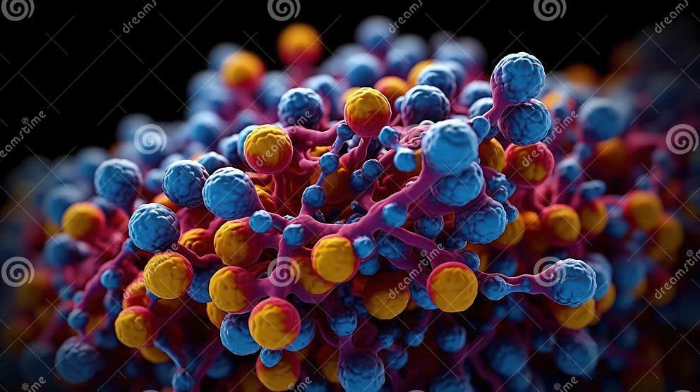The Intricate World of Molecules: a Stunning 8K Image of a Detailed ...