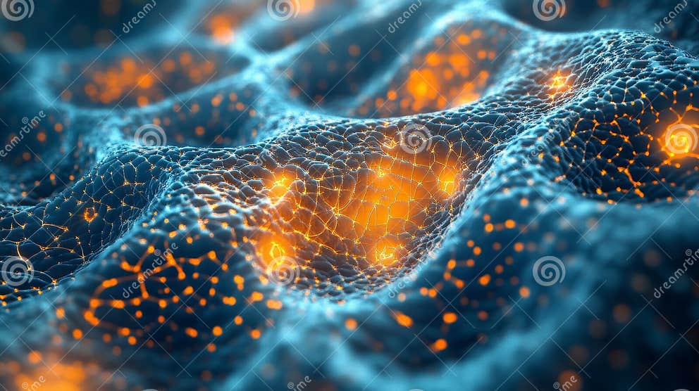 Intricate World Unveiled, Microscopic View of a Single Biological Cell ...