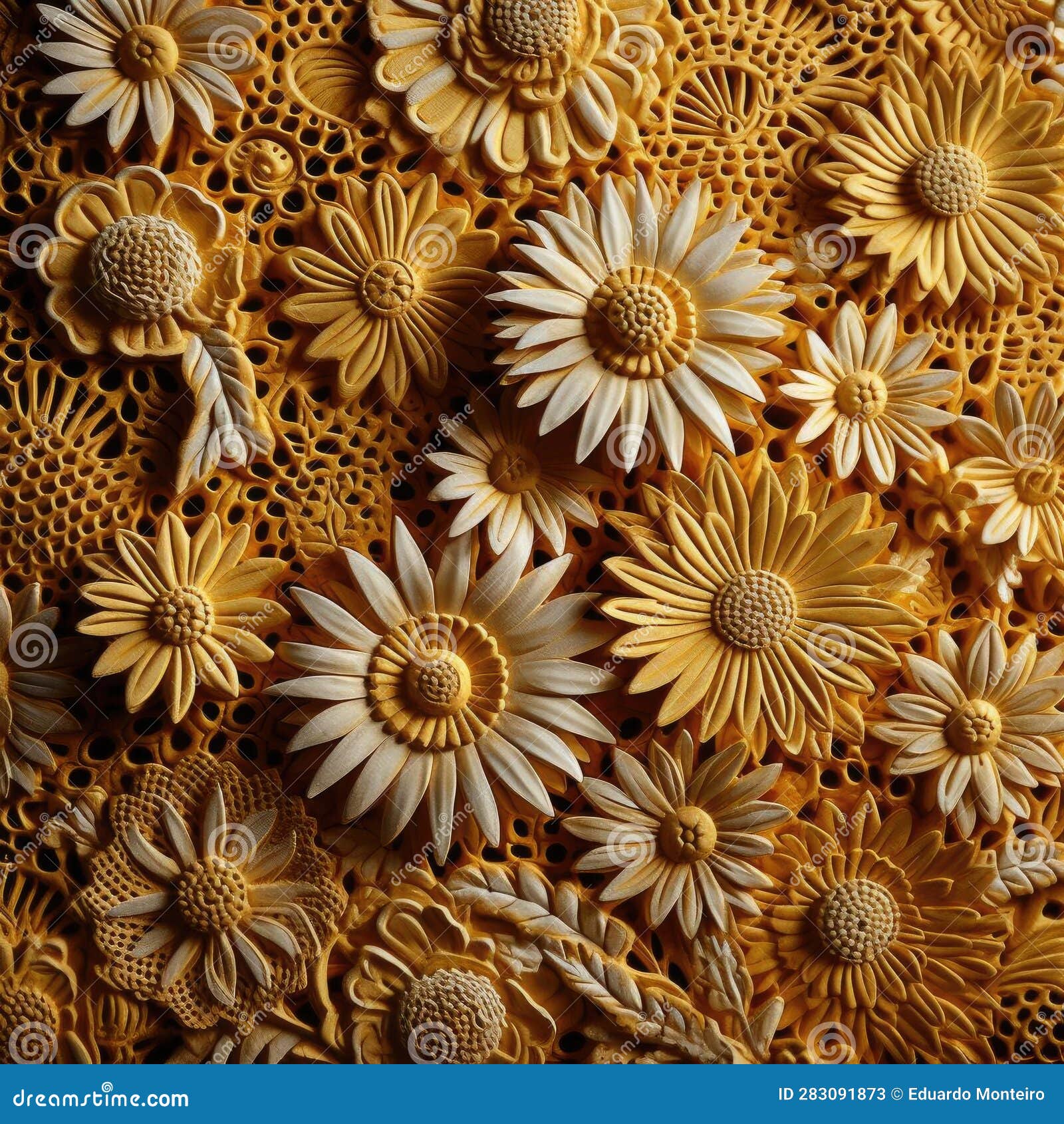 Hyperrealistic Composition: Number Three In Clouds Royalty-Free Stock ...