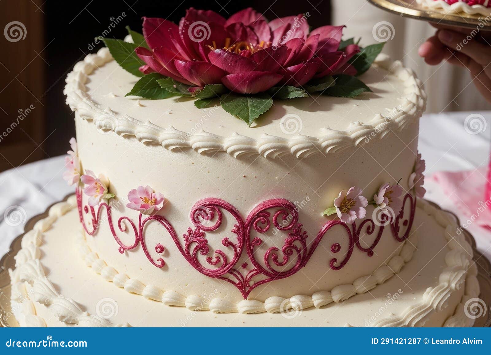 Intricately Decorated Vibrant Cake by Emma Thompson.AI Generated Stock ...