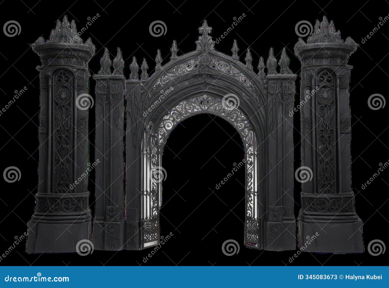 Neo-Gothic Gate Royalty-Free Stock Photo | CartoonDealer.com #155144739