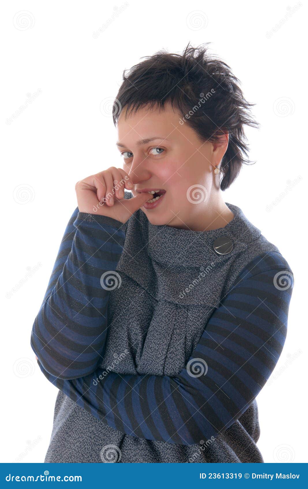 Intriguer stock image. Image of studio, cheerful, short - 23613319