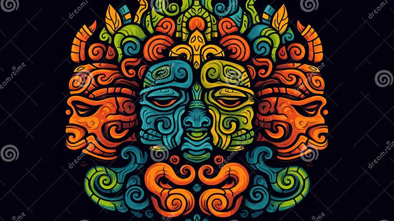 Intriguing Artwork Featuring a Surreal Psychedelic Face with a ...